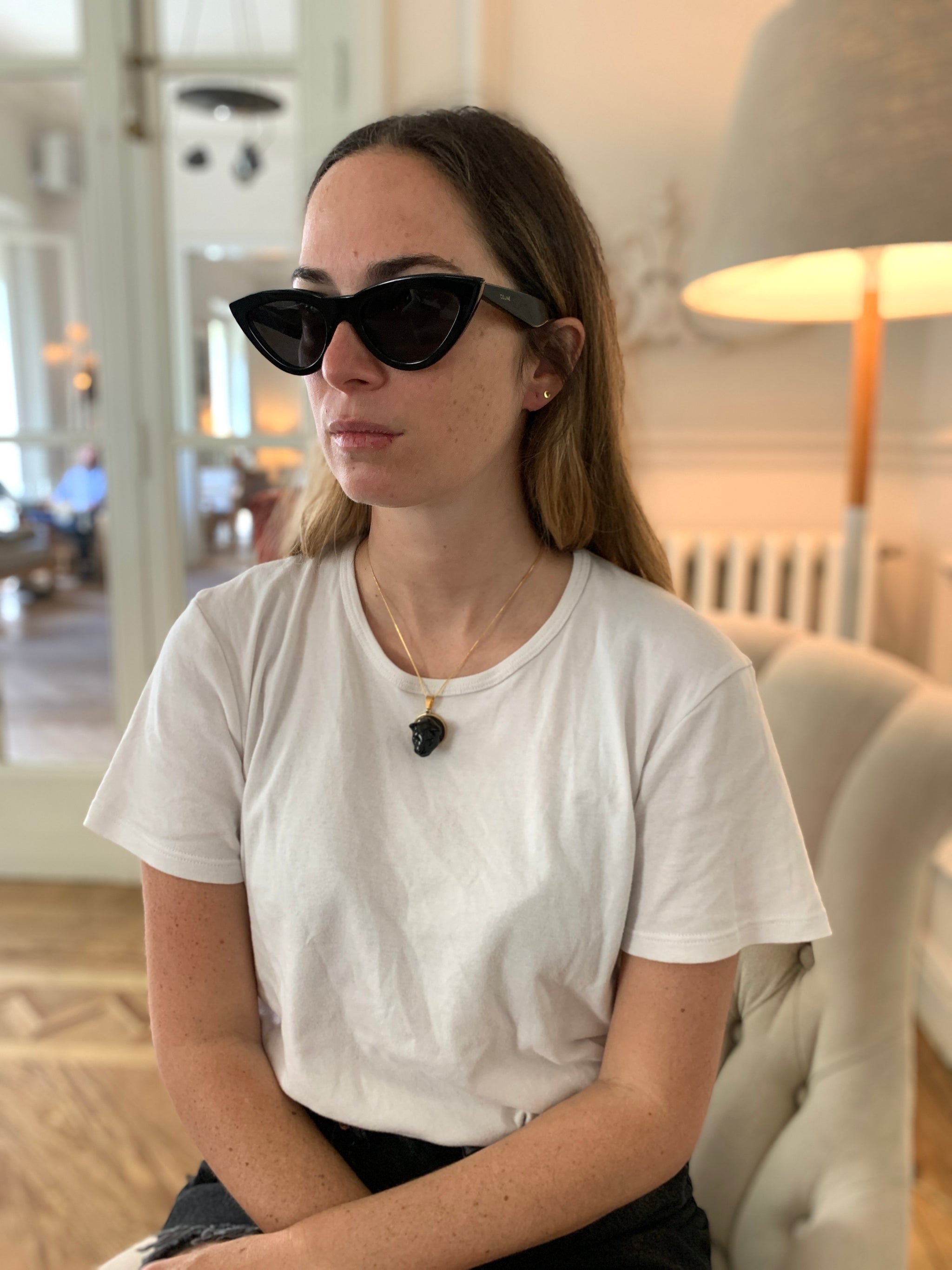 Cleo pendant necklace black – Cuckoo B